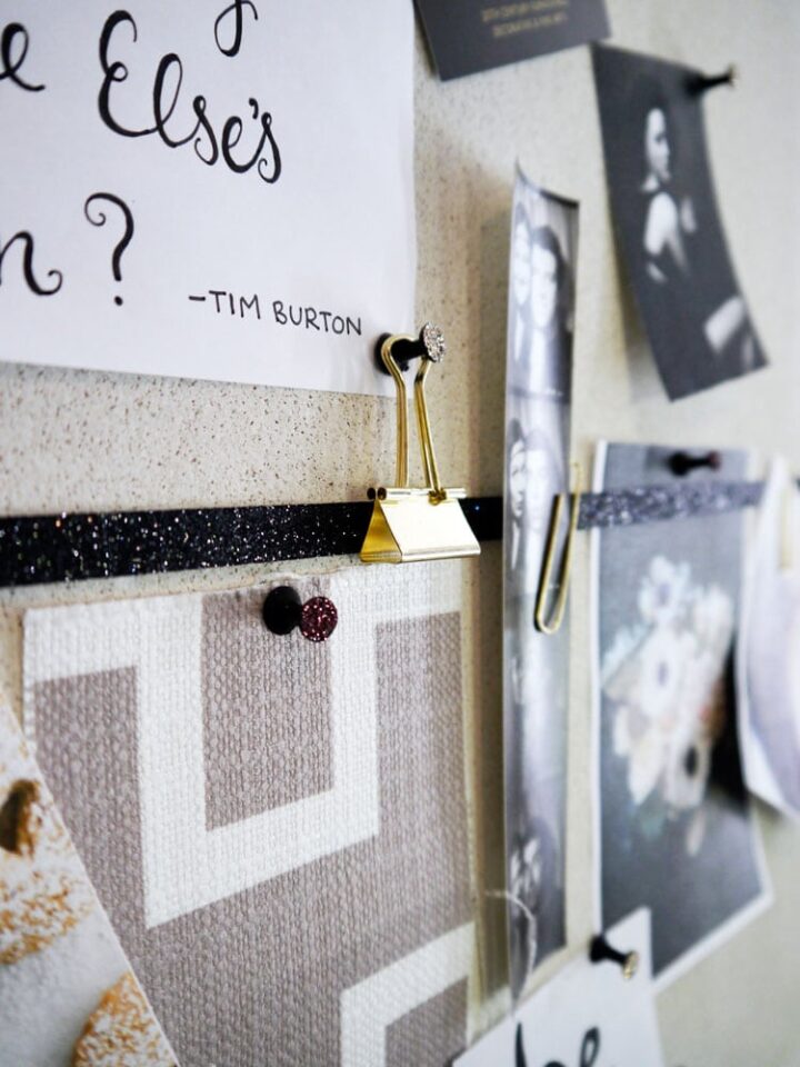 DIY Glittered Push Pins