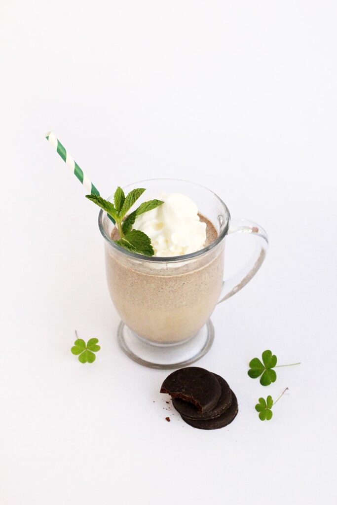 Boozy Thin Mint Milkshake
