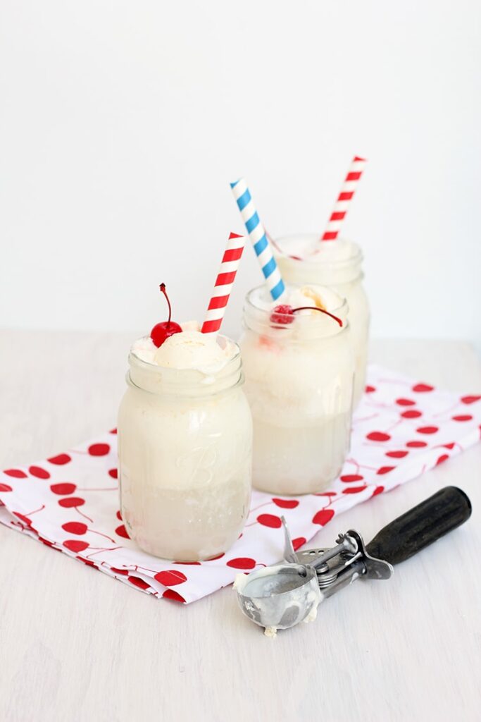 Recipe for Boozy Cherry-Vanilla Ice Cream Floats