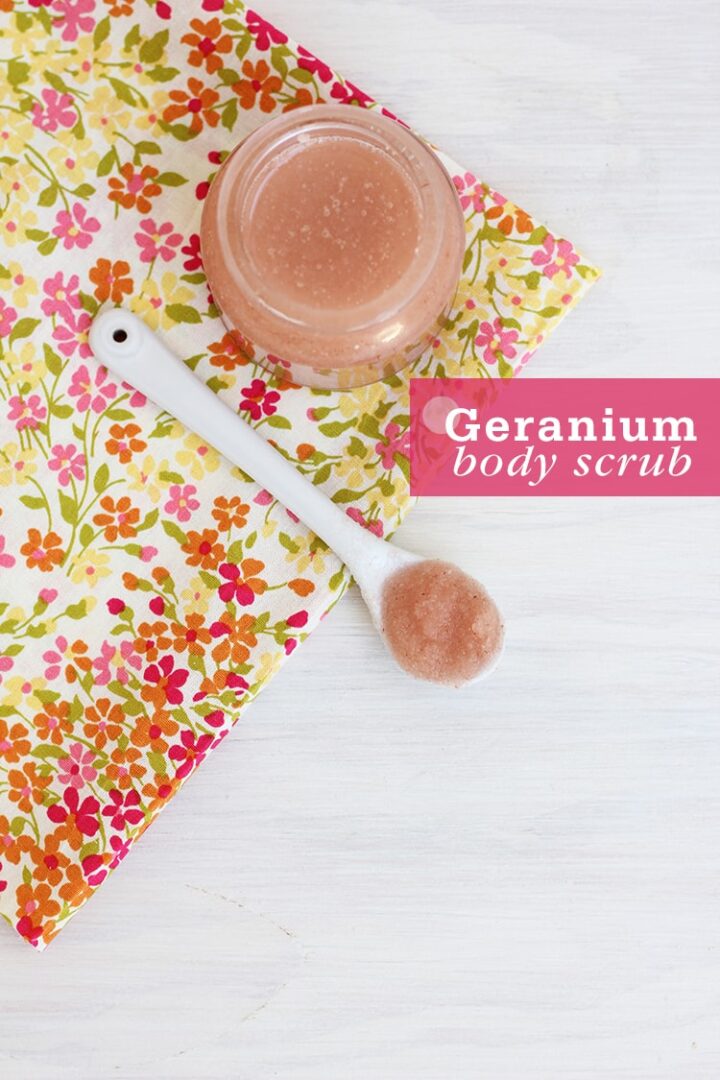 Geranium Pink Sea Salt Body Scrub