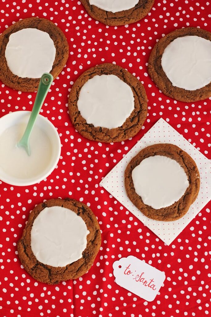 Santa-Size Frosted Gingerbread Cookies