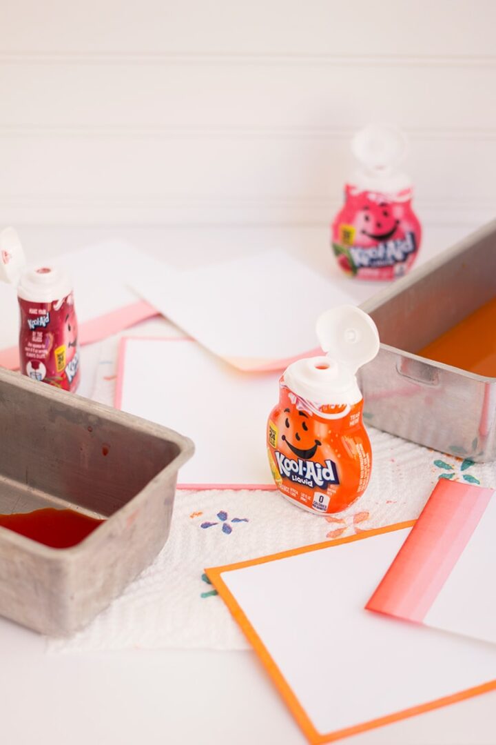 Kool Aid Dipped Stationery