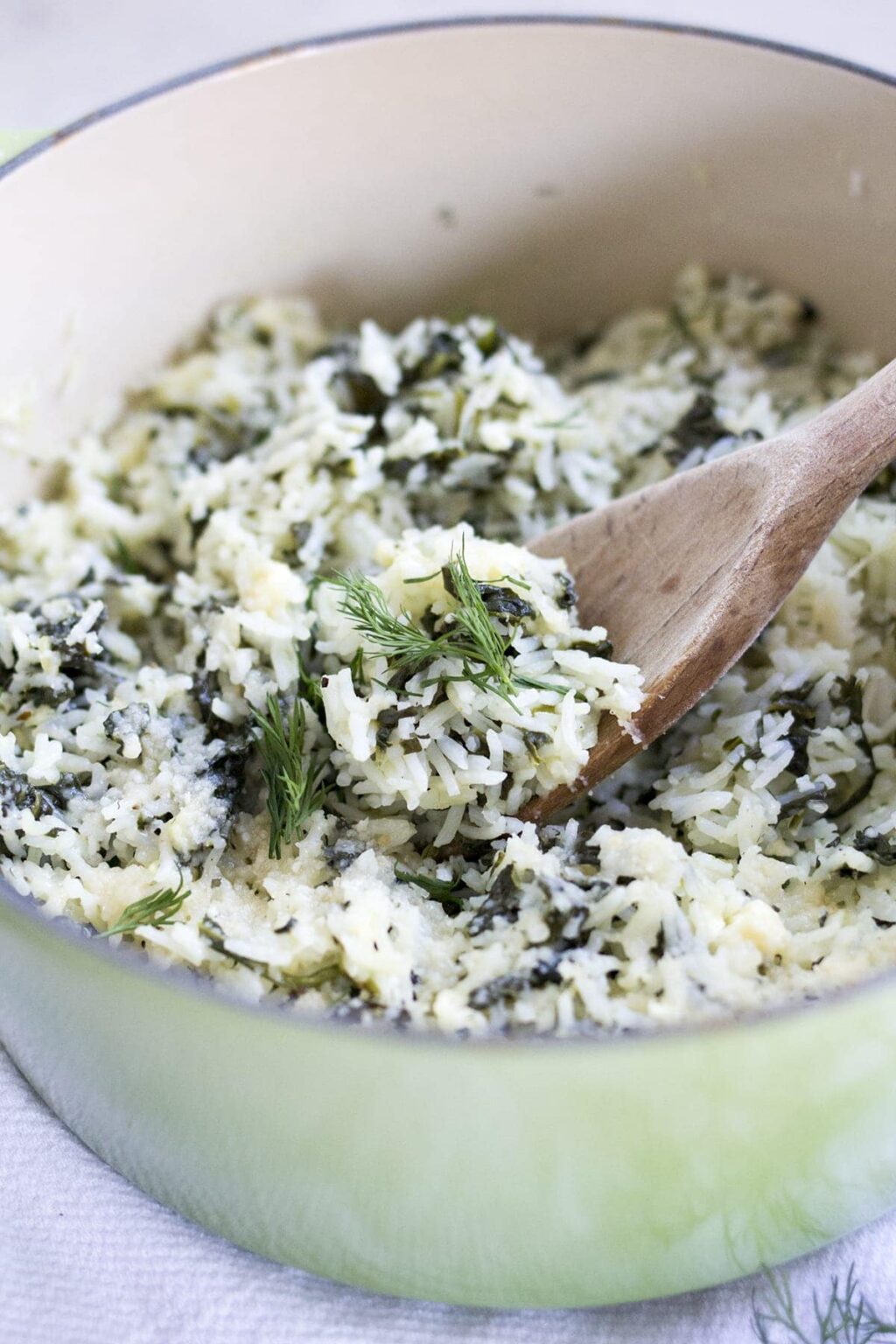 Spinach Dill Rice • Freutcake