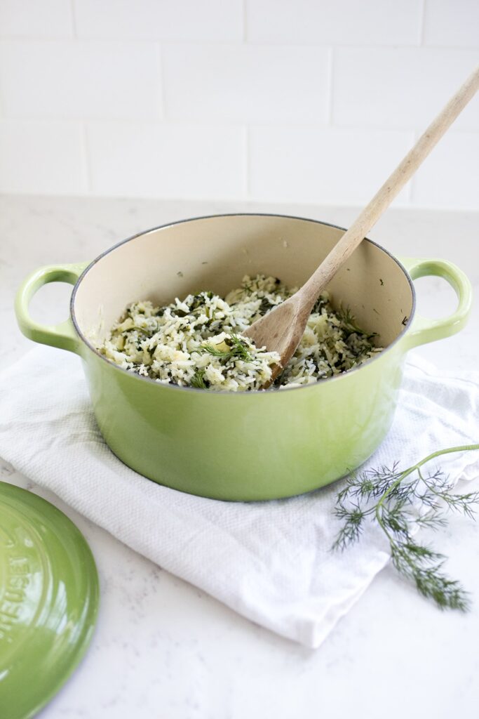 Spinach Dill Rice • Freutcake