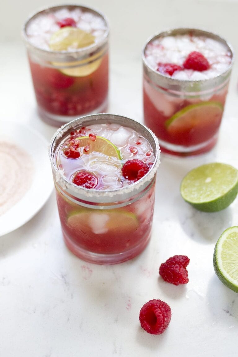 Sparkling Raspberry Margaritas • Freutcake