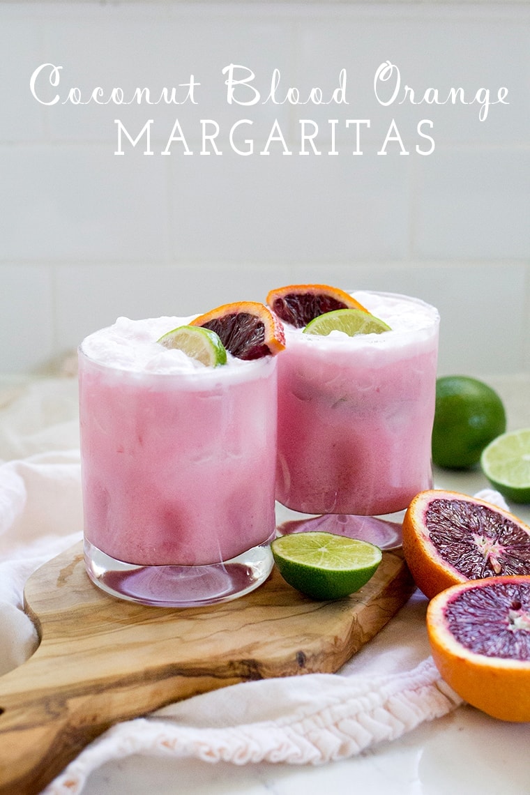 Coconut Blood Orange Margaritas • Freutcake