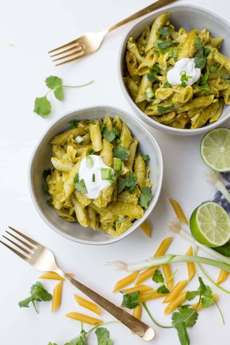 Chicken Chile Pasilla Pasta Casserole • Freutcake