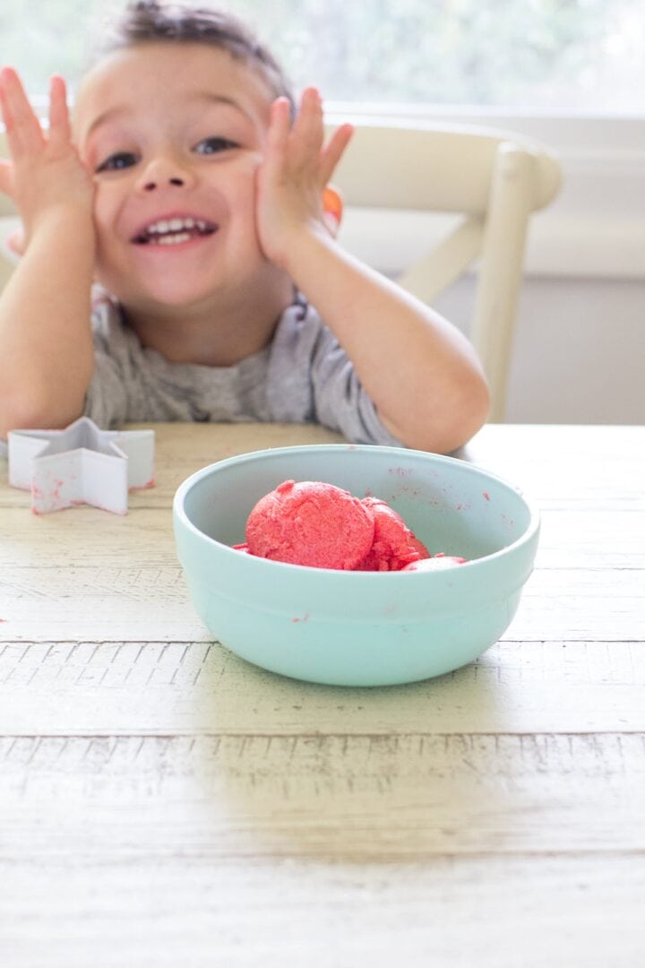 Three Ingredient Taste-Safe Sensory Dough • Freutcake