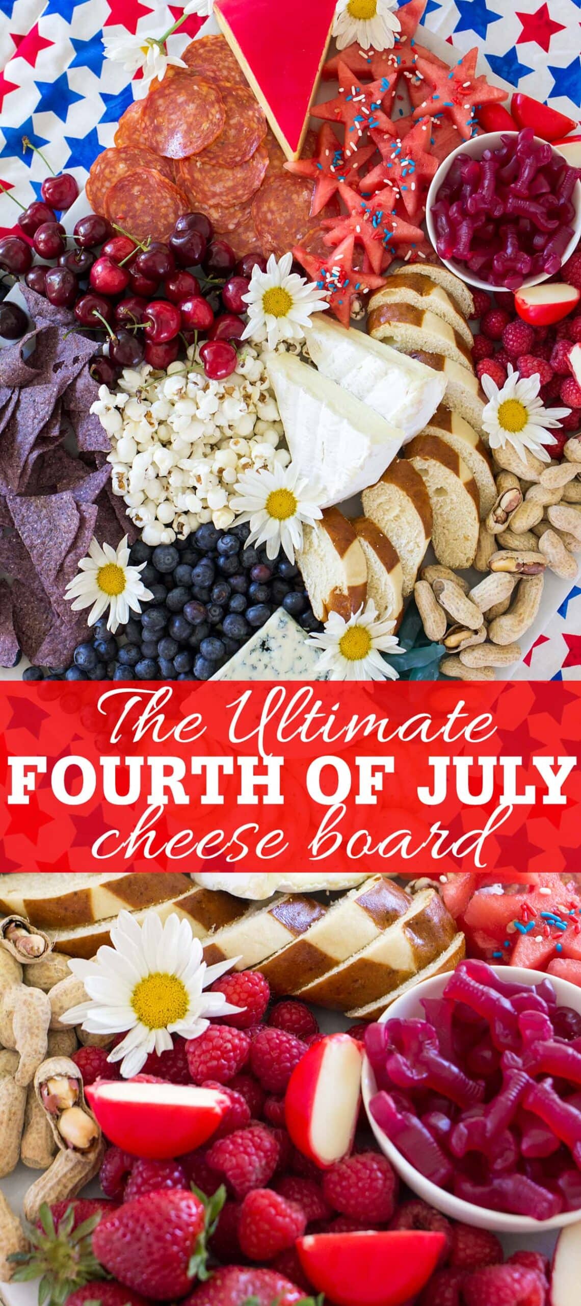 The Ultimate Red White and Blue Cheese Board • Freutcake