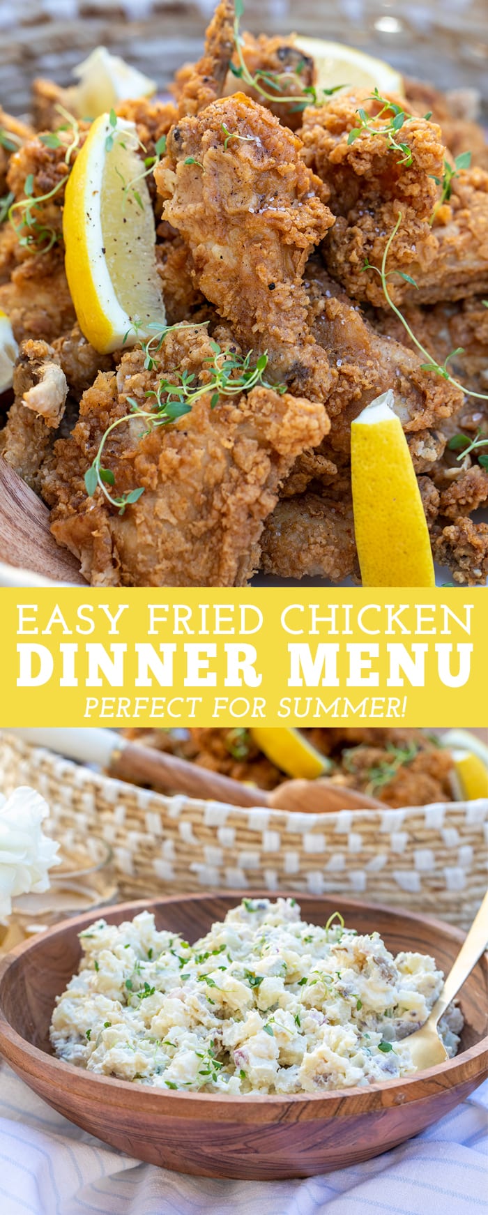 Easy Fried Chicken Dinner • Freutcake