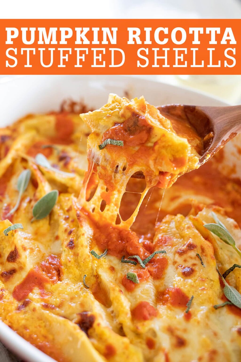 Creamy Pumpkin Ricotta Stuffed Shells • Freutcake