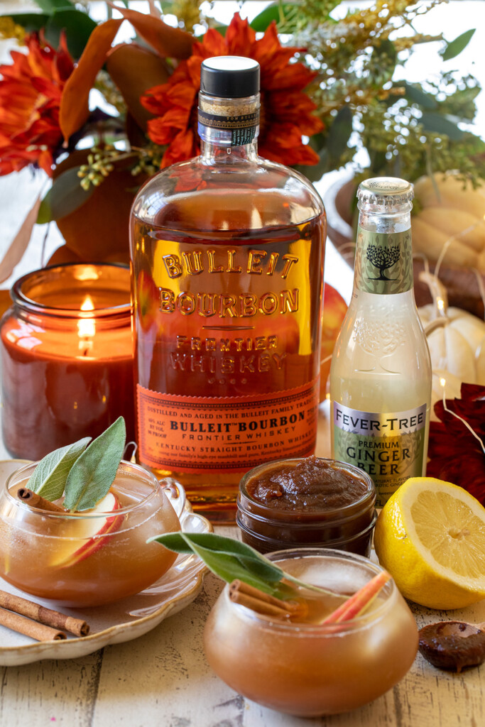 Thanksgiving Apple Bourbon Cocktail • Freutcake