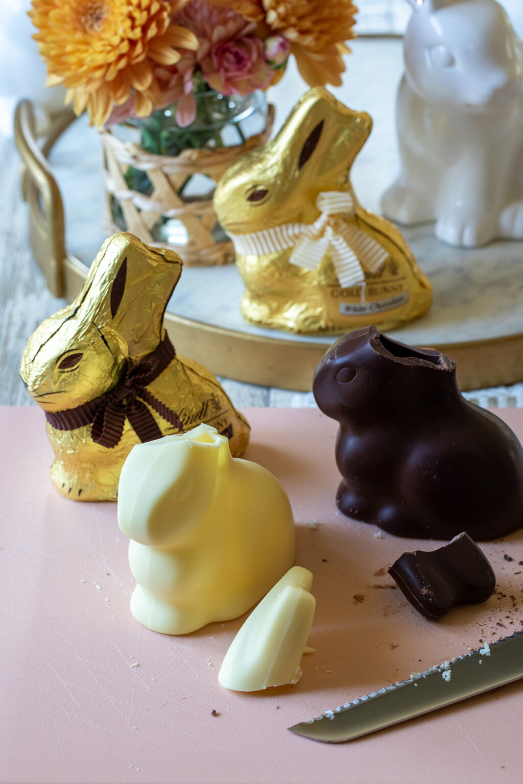 Chocolate Bunny Martini Easter Cocktail • Freutcake