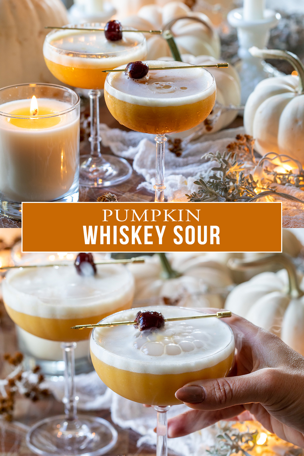 Pumpkin Whiskey Sour • Freutcake