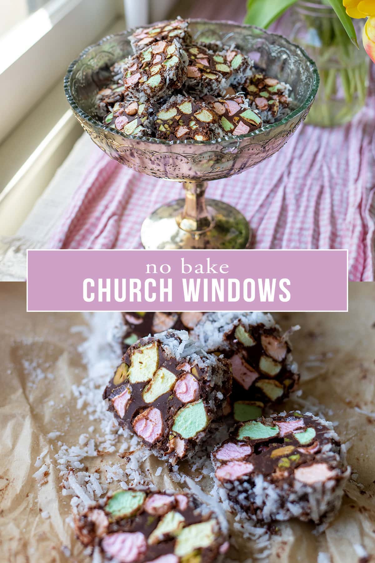 Church Window Cookies (no-bake candy) • Freutcake